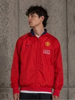 Nike | Jackets & Coats | Nike Manchester United Aig Track Jacket Xl Red ...